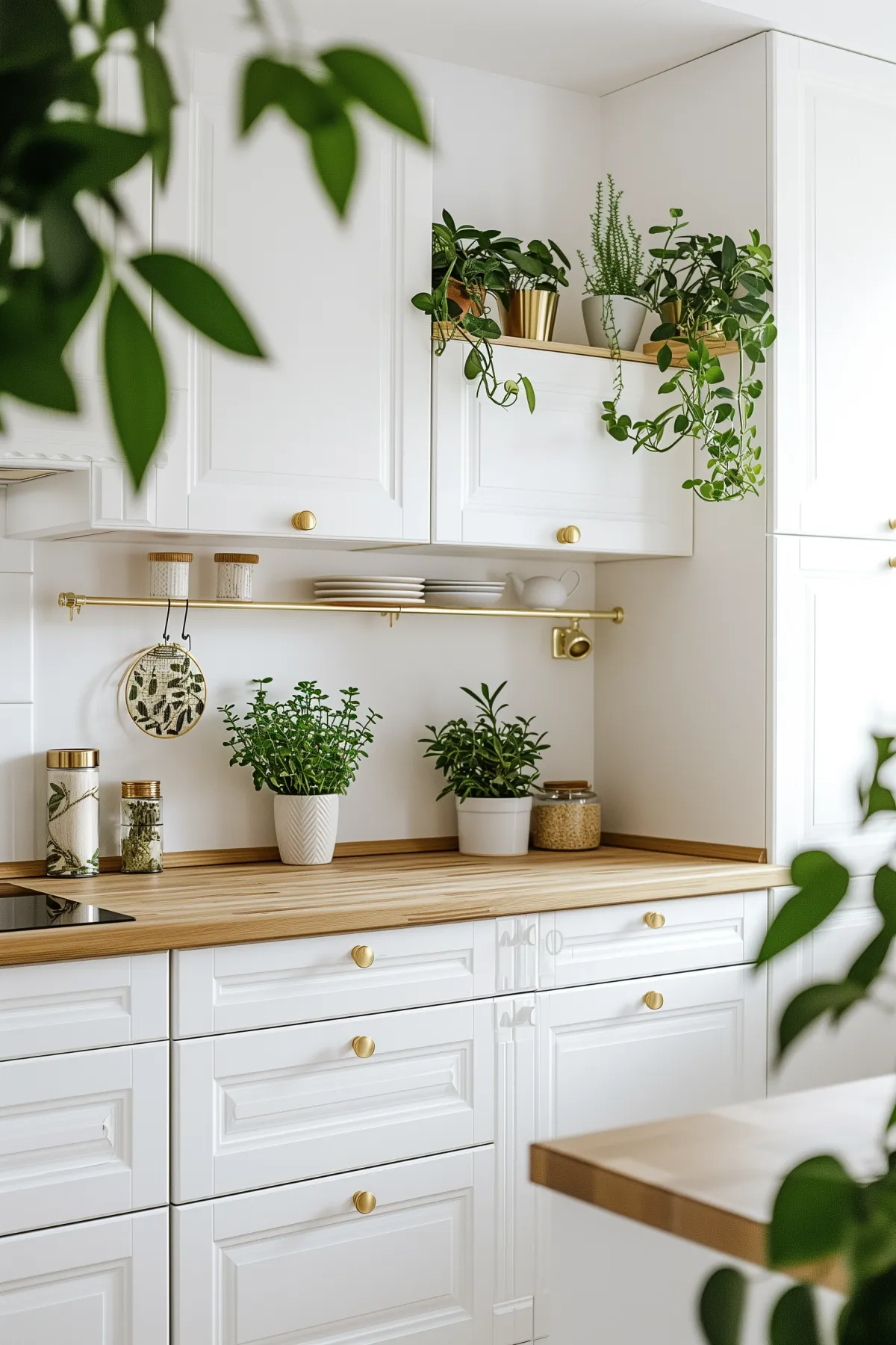 10 Genius Above The Kitchen Cabinets Decorating Ideas