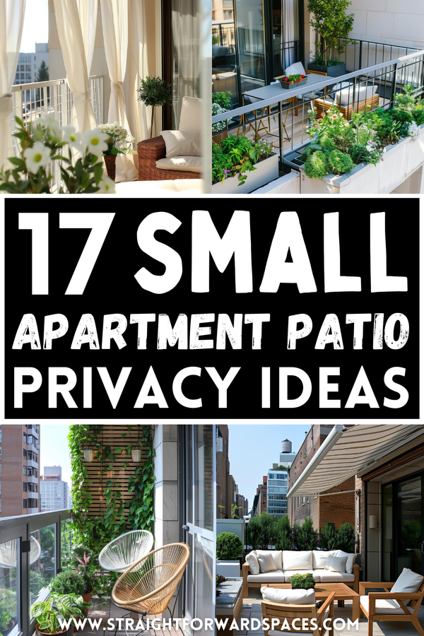 17 Easy Small Apartment Patio Privacy Ideas (2024)