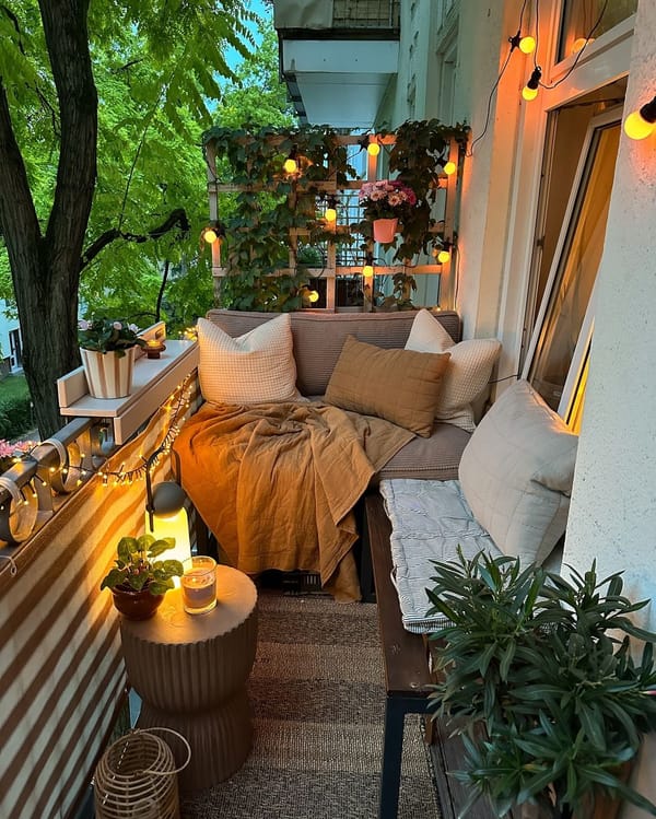 17 Easy Small Apartment Christmas Balcony Decor Ideas
